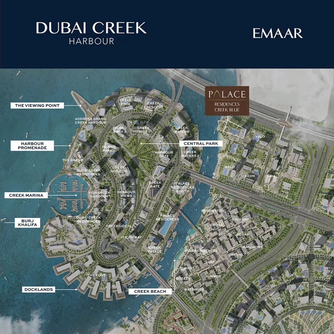 Emaar Palace Residences Creek Blue, Dubai At Dubai Creek Harbour